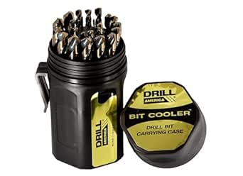 Drill America 25 Piece Metric Killer Force Drill Bit Set in Round Case ...