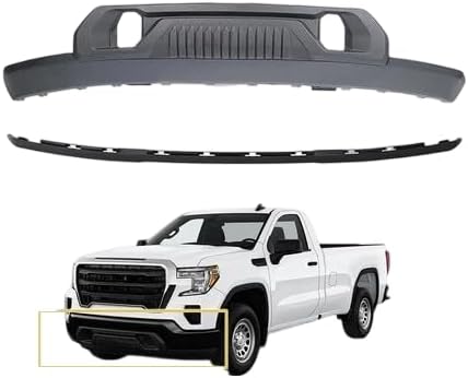 Amazon.com: Textured Black Front Lower Bumper Cover Deflector Kit with ...