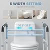 Amazon.com: OasisSpace Stand Alone Toilet Safety Rail - Heavy Duty Medical Toilet Safety Frame ...