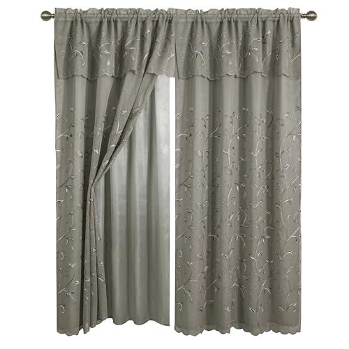Best Attached Valances Window Curtain Panels for Effortless Elegance ...