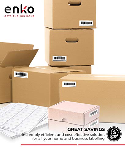 enKo - 3-1/3 x 4 Inch Label - White Blank - 6 Up Per Sheet Shipping ...