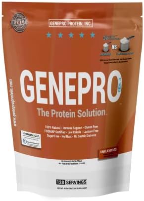Amazon.com: Genepro Unflavored Protein Powder - New Formula - Lactose ...