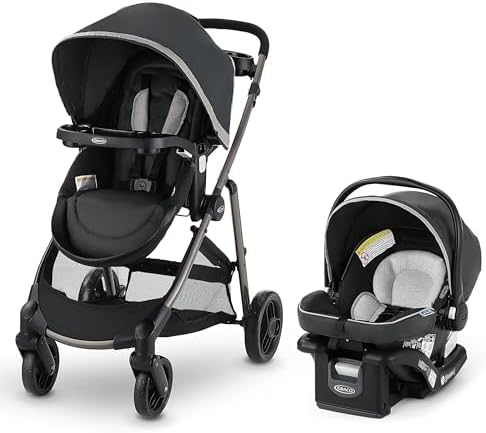 Amazon.com : Graco Fastaction Fold Click Connect Travel System Stroller ...