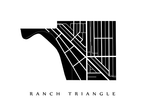 Amazon.com: Ranch Triangle Neighborhood Map - Chicago, Illinois Poster ...