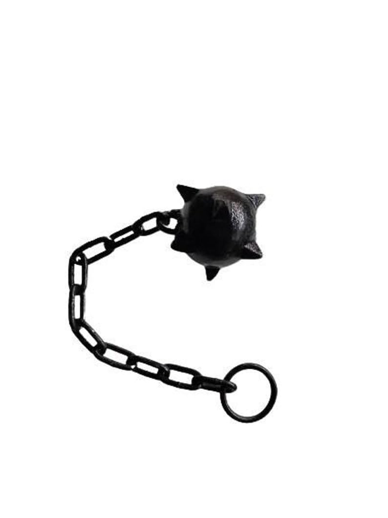 Amazon.com: Medieval Spiked Mace Ball and Chain Heavy Solid Metal Armor ...
