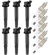Amazon.com: OCPTY 8 ignition coils with 8 iridium Spark Plugs fits ...