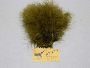 Amazon.com : Jay Fair Fly Tying Materials Marabou (Dark Olive) : Sports ...