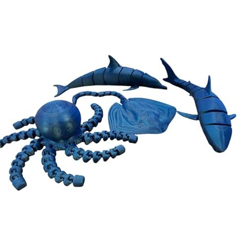 Amazon.com: Flexi-Creatures Sea Creatures | Made in the USA | Octopus ...