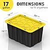 Amazon.com - Lifetime Home 4 Pack of Large 17 Gallon Plastic Storage ...
