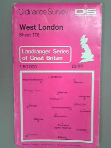 West London, Rickmansworth & Staines OS Landranger Map 176: Ordnance ...