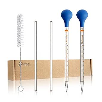 2CS 10ml Glass Graduated Droppers Lab Pipettes Dropper Liquid Pipette ...