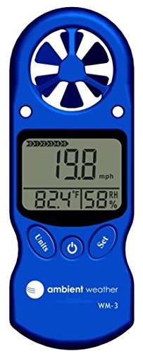Ambient Weather WM-3 Handheld Weather Meter with Temperature and ...