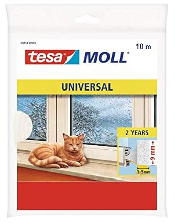 Tesa 5452 Tesamoll Universal Schaumdichtung 6 mm 10 m x 9 mm Weiß, 32 ...