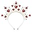 Amazon.com : Valentines Day Heart Headband for Women Girls Red Hearts ...