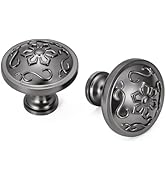 Amazon.com: Aandxmok 10 Pack Round Ivory White Gold Cabinet Knobs - 1. ...