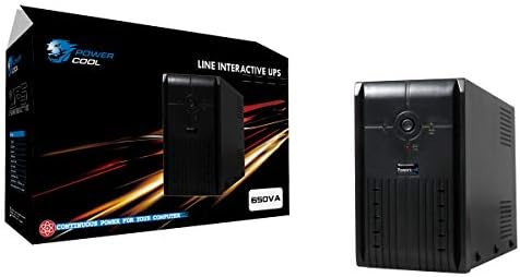 Powercool 650VA Smart UPS Battery Backup – 390W Line-Interactive ...