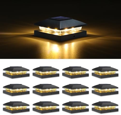 Moonrays 91268 Solar-Powered Post Cap LED Light for 6 by 6 Posts ...