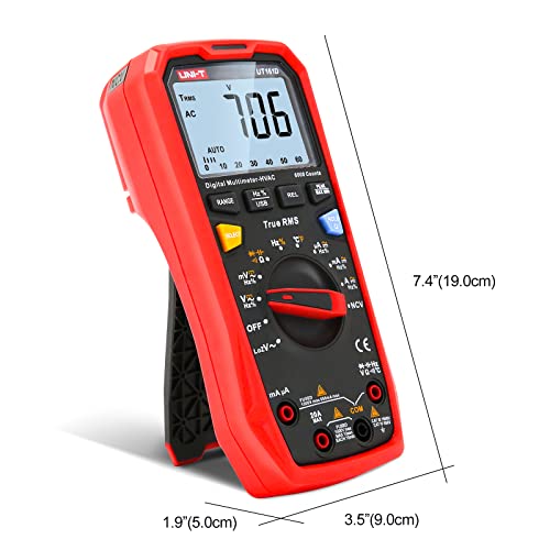 Snapklik.com : Multimeter Kit UT161D, 1000V AC DC Volt Ohm Meter ...