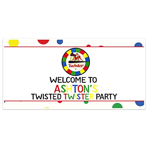 Amazon.com: Twister Themed Birthday Banner Party Decoration Backdrop ...