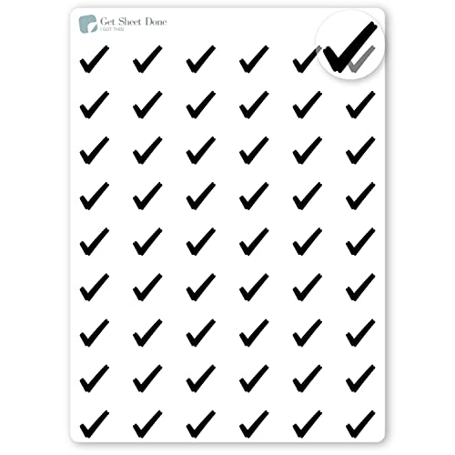 Amazon.com: Check Gold Foil Planner Stickers Mini Checkmark check mark ...