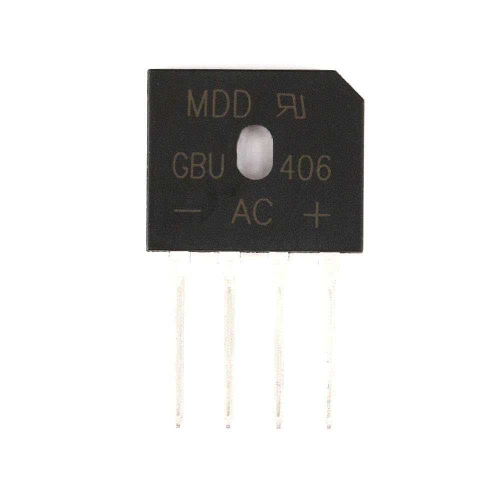 5 pcs Diode Bridge Rectifier GBU406 4A 600V Resistor-Capacitor: Amazon ...