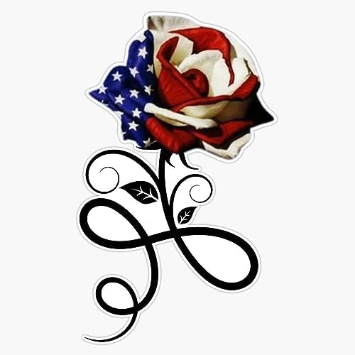 Amazon.com: America Rose Sticker Bumper Sticker Vinyl Decal 5" : Automotive