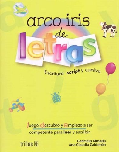 Arco iris de letras / Rainbow Letters: escritura script y cursiva ...