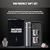 Amazon.com: Gray Vacuum Flask Set - Insulated Water Bottle w/ 3 Cups ...