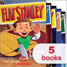 Flat Stanley 5 Book Set - Stanley in Space, Stanley Flat Again ...
