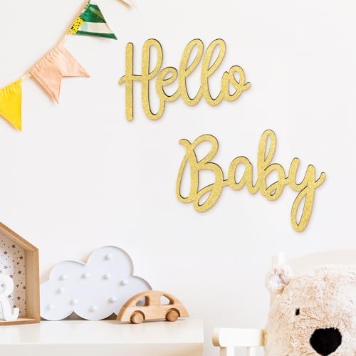 Amazon.com: Hello Baby Wall Decor Newborn Photography Backdrop Baby ...