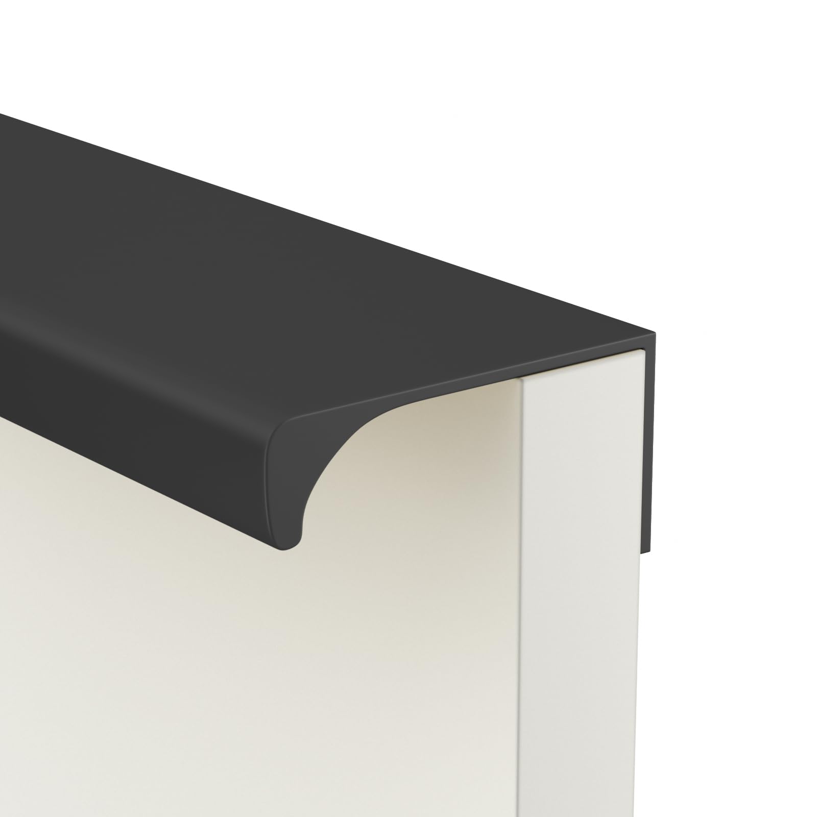 goldenwarm 25 Pack Black Drawer Pulls Finger Pulls for Cabinets 5in ...