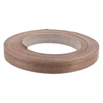 NUOBESTY Ruban de Chant en Bois Thermocollant 19 MM X 15 M Couleur Noyer Noir Bande Adhésive ...