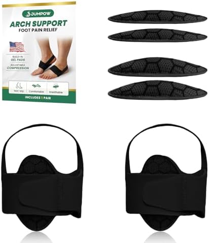 Amazon.com: JUMPOW Arch Support Braces Sleeves for Plantar Fasciitis ...