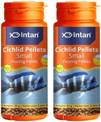 Intan Aquatic Cichlid Pellets (Small 2mm Floating) | 55gm - Highly ...