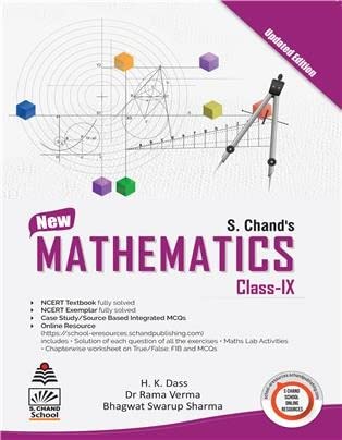 S Chand's New Mathematics for Class IX [Paperback] H K Dass, Dr. Rama ...