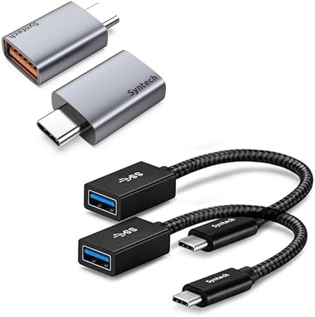 Amazon.com: Syntech USB C to USB 3.2 Adapter (2 Pack), 10Gbps USB 3.2 ...