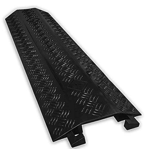 EZ Runner PVC Drop Over Cable Ramp - Single Channel - Black | Amazon ...