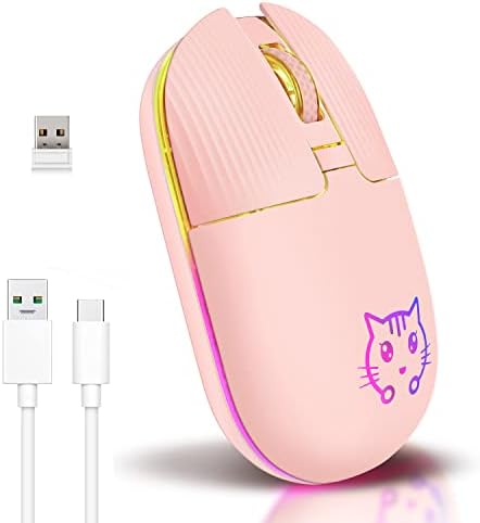 Amazon.com: FLY WAY Cute Wireless Mouse, Cartoon Dog 2.4GHz ...