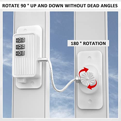 Cyleibe Password Fridge Lock, Children Safety Refrigerator Lock, White ...