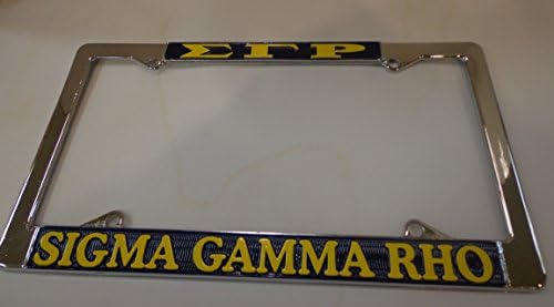 Amazon.com: Sigma Gamma Rho Chrome Silver Car License Plate : Automotive