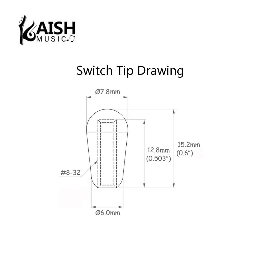 Snapklik.com : 10pcs American Thread 3 Way Toggle Switch Tip Switch Cap ...