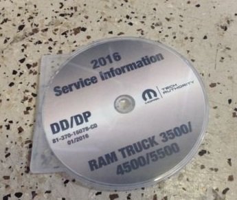 2016 Dodge RAM TRUCK 3500 4500 5500 Service Shop Repair Manual CD DVD ...