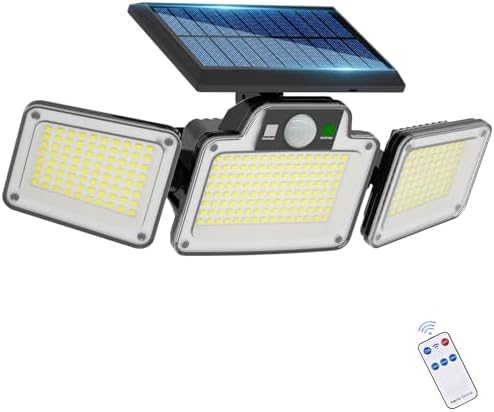 JumJam Solar Lights Outdoor with Motion Sensor, 280LED Super Bright ...