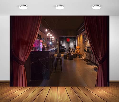 Amazon.com: BELECO 8x6ft Music Club Backdrop Fabric Modern Jazz Bar ...