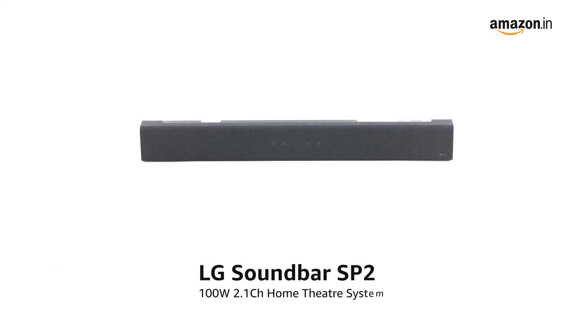 Watch LG Soundbar SP2, 100W 2.1Ch Home Theatre System, Built-in ...