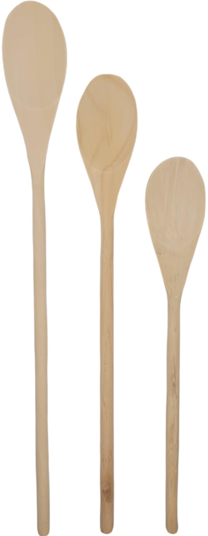 Amazon.com: Handy Housewares 3 piece Long Handle Wooden Mixing Spoon ...