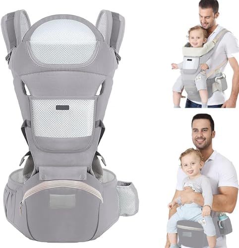 6 in 1 Baby Carrier, Strap with Waist Stool, Babies Wraps Carrier ...