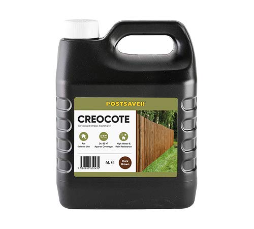 Creosote Creocote Substitute, Postsaver Dark Brown Oil Based Timber ...