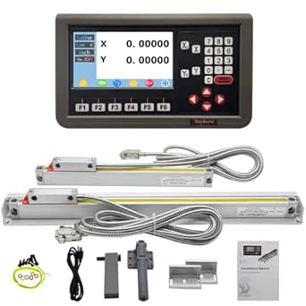 2 Axis DRO Digital Readout 2 Axis Glass Scale 5um Resolution 320mm ...