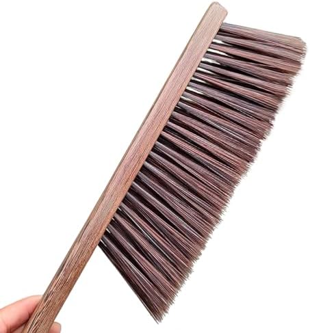 Amazon.com: Hand Broom Brush,Natural Wooden Handle Soft Bristles ...